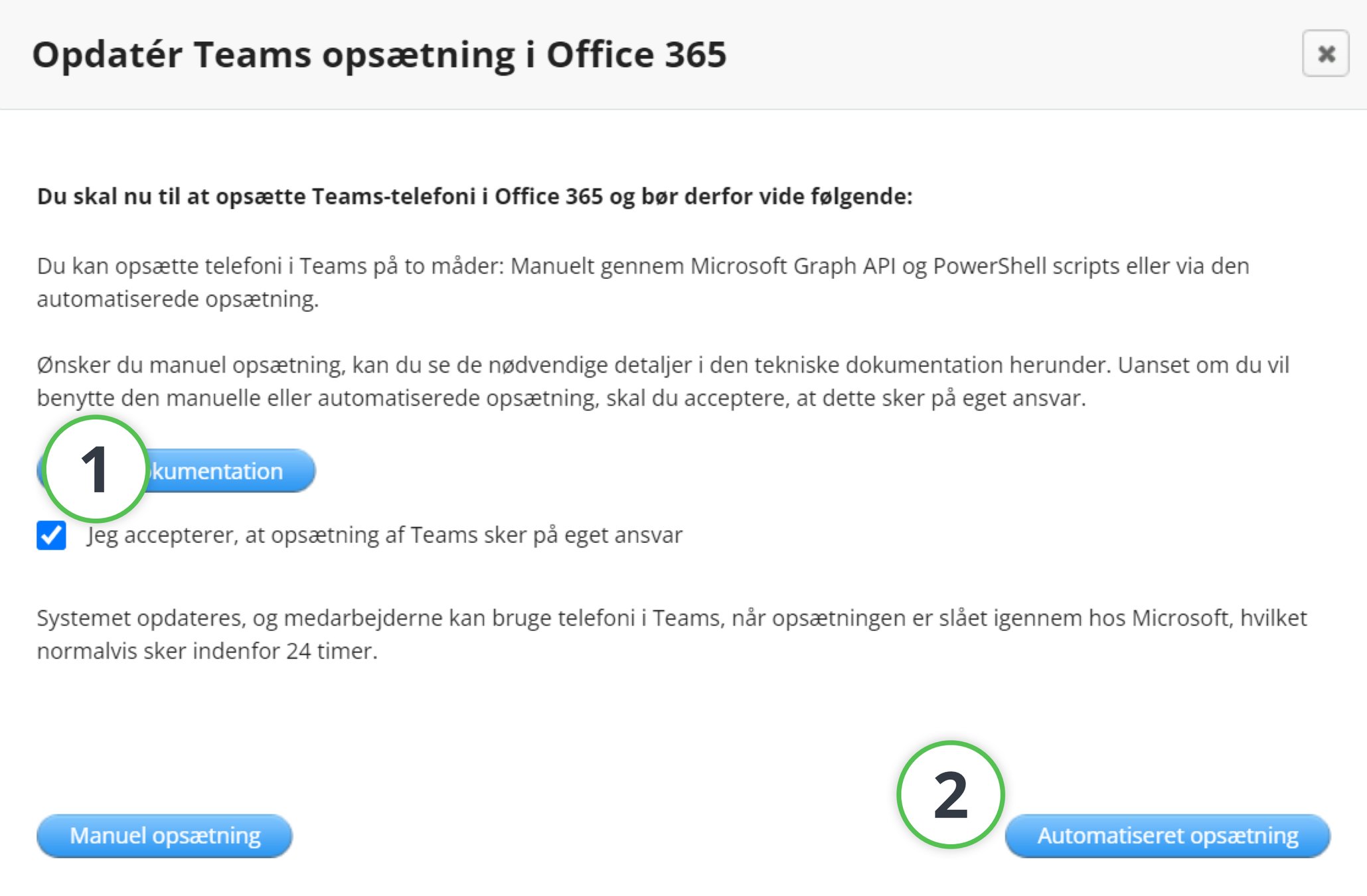 How do I set up telephony in Microsoft Teams (Call2Teams and Call2Teams ...